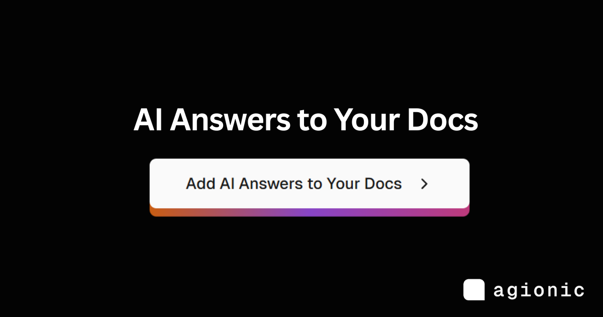 AI Answers for Your Docs